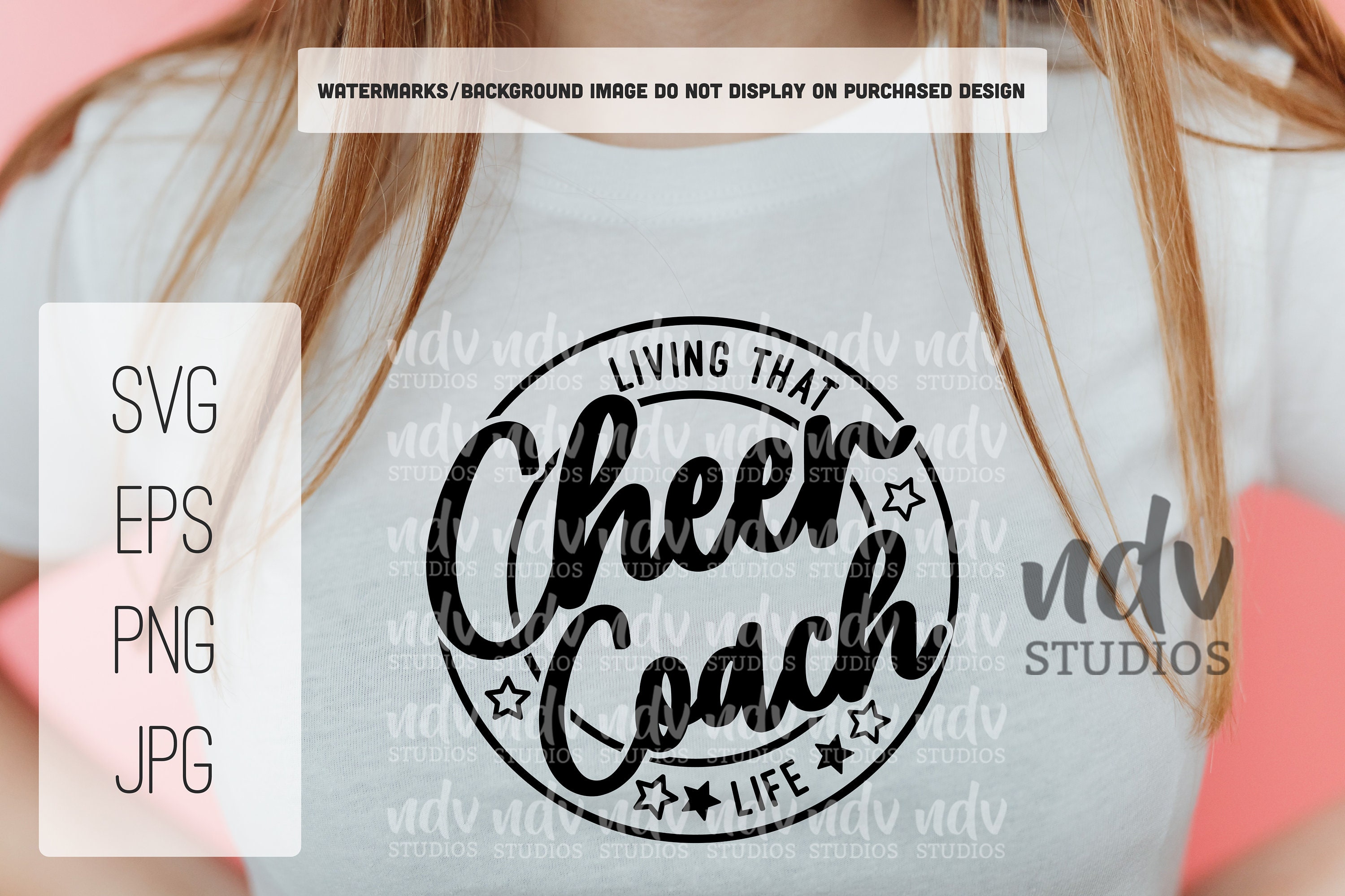 Cheer Coach SVG, Cheer SVG, Living That Cheer Coach Life, Cheerleading ...