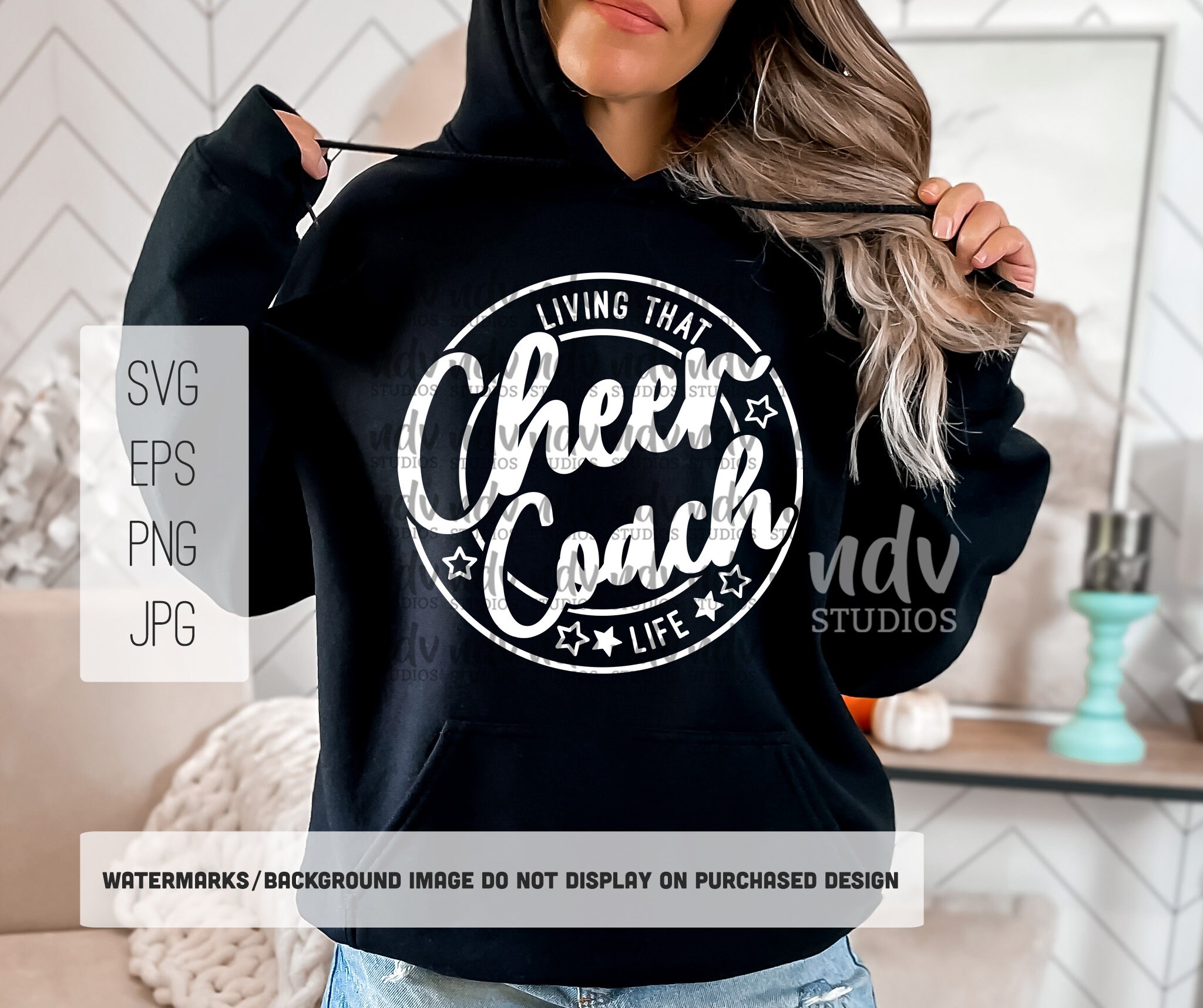 Cheer Coach SVG, Cheer SVG, Living That Cheer Coach Life, Cheerleading ...