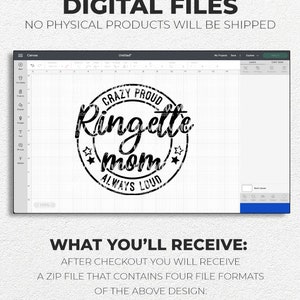 Ringette Mom SVG, Ringette Mama SVG, Ringette SVG, Loud Proud, Mom ...