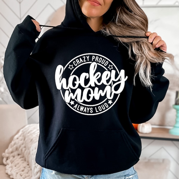 Crazy Proud Hockey Mom Always Loud Svg Etsy