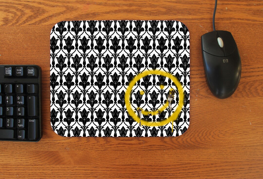 SHERLOCK "bored Smiley Wallpaper" Rubber Mouse Pad - Etsy