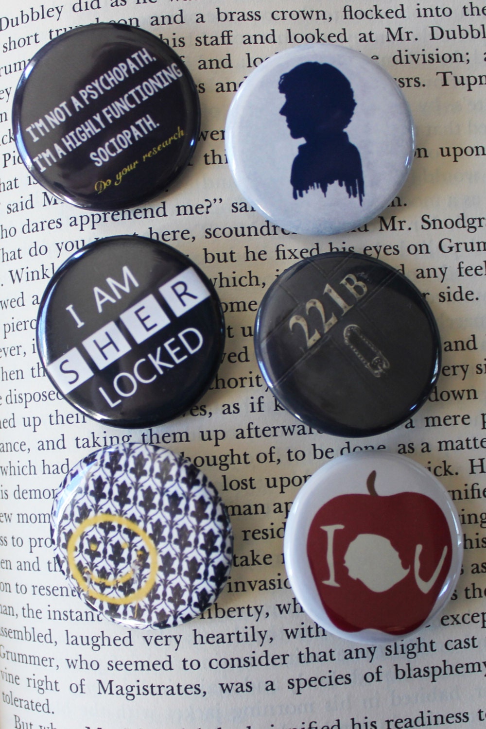 SHERLOCK 1.25 Button Pin Pinback Button Gift - Etsy