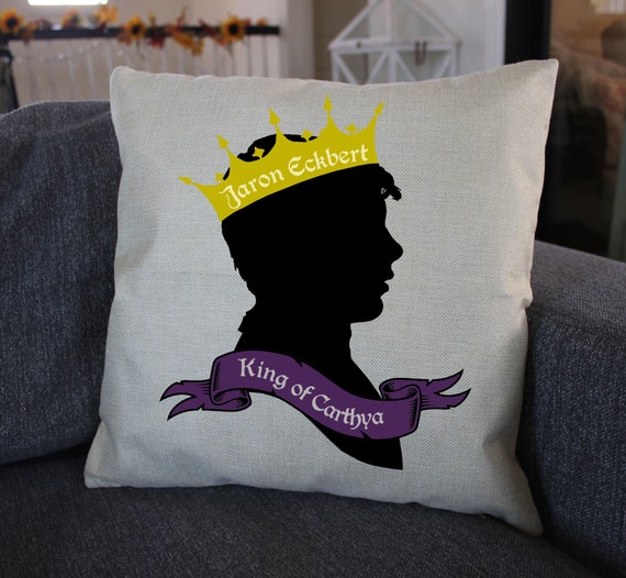 King Jaron Silhouette False Prince Series Throw Pillow 14x14 | Etsy