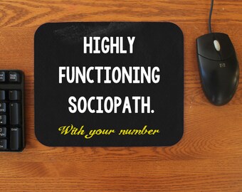 SHERLOCK bored & Beware Rubber Mouse Pad | Etsy