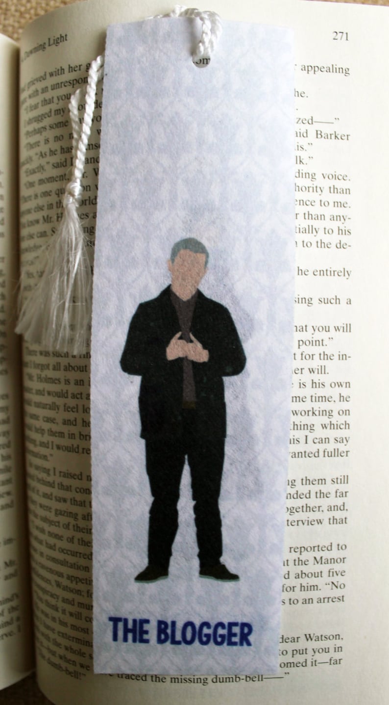 Sherlock Detective & Blogger Felt 2x7" Tasseled Bookmark - Etsy