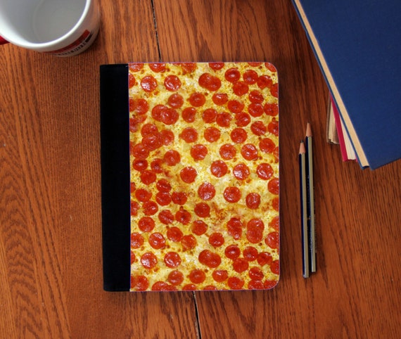 Pepperoni Pizza Faux Suede Notebook in 3 Sizes | Etsy