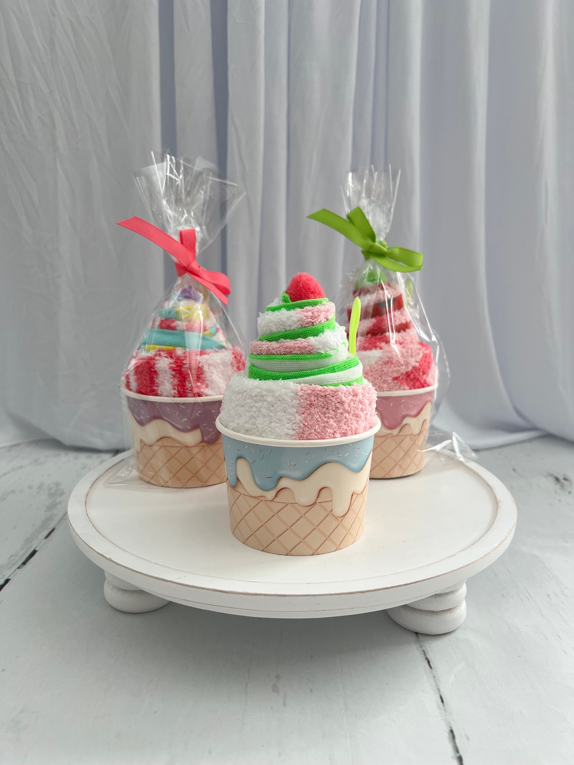 Fuzzy Sock Cupcakes Party Favors for Kids, Teens, Tweens - Perfect for ...