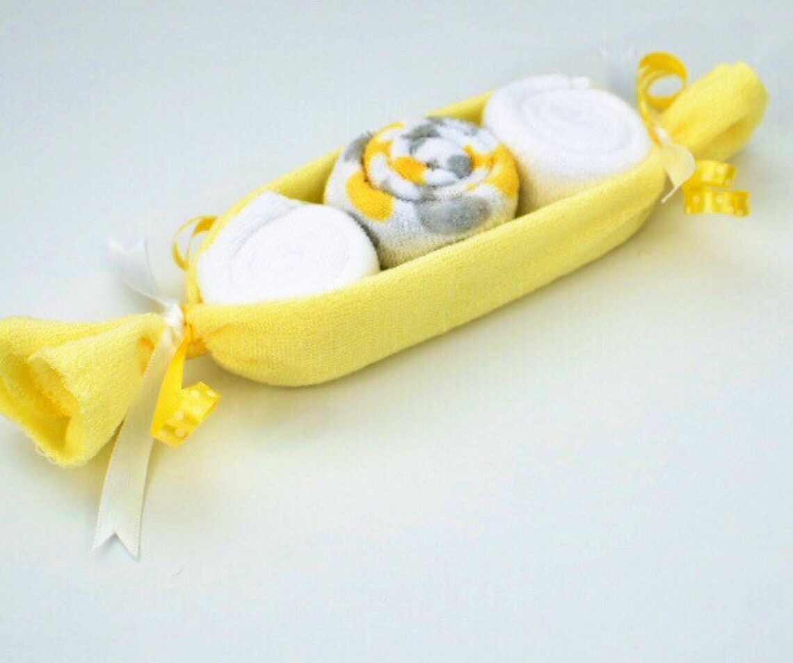 Baby Washcloth Peapod, Baby Pea Pod, Bath Washcloth Gift, Peas in a Pod ...