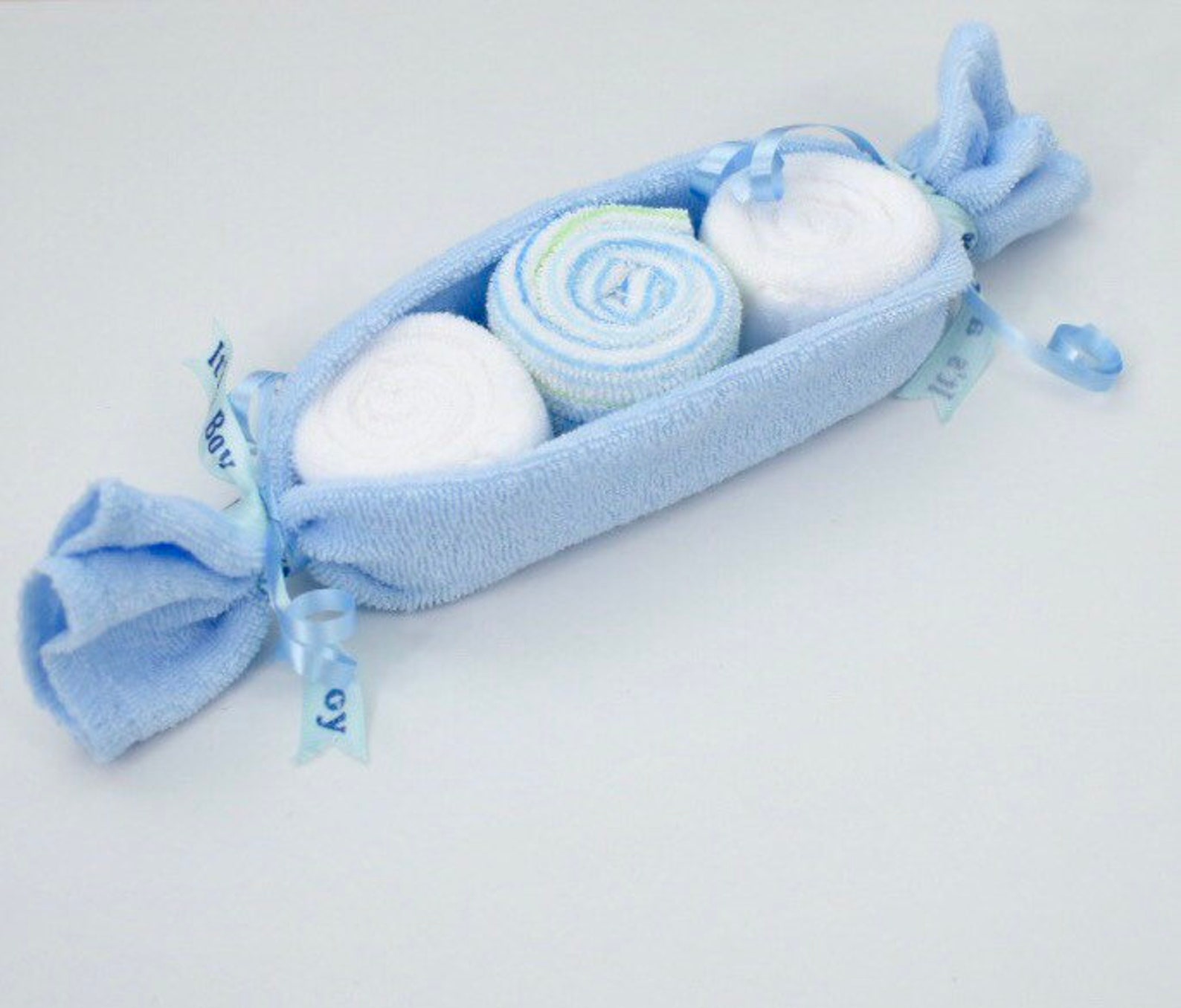 Baby Washcloth Peapod, Baby Pea Pod, Bath Washcloth Gift, Peas in a Pod ...