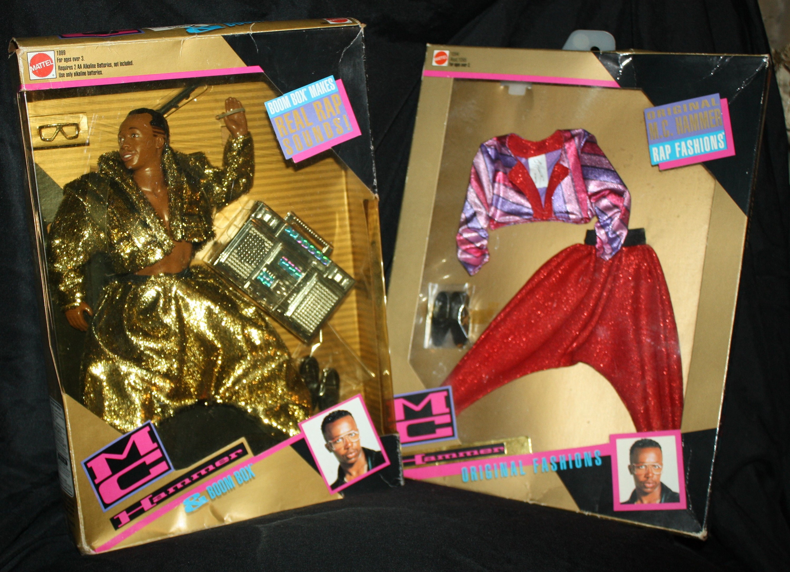 MC Hammer Doll W/Real Sounds Boom Box and MC Hammer Rap Fashion Outfit ...