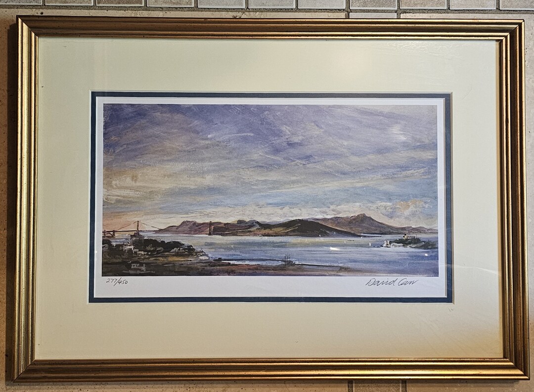 David Carr Limited Edition Signed Print “alcatraz" Professionally ...