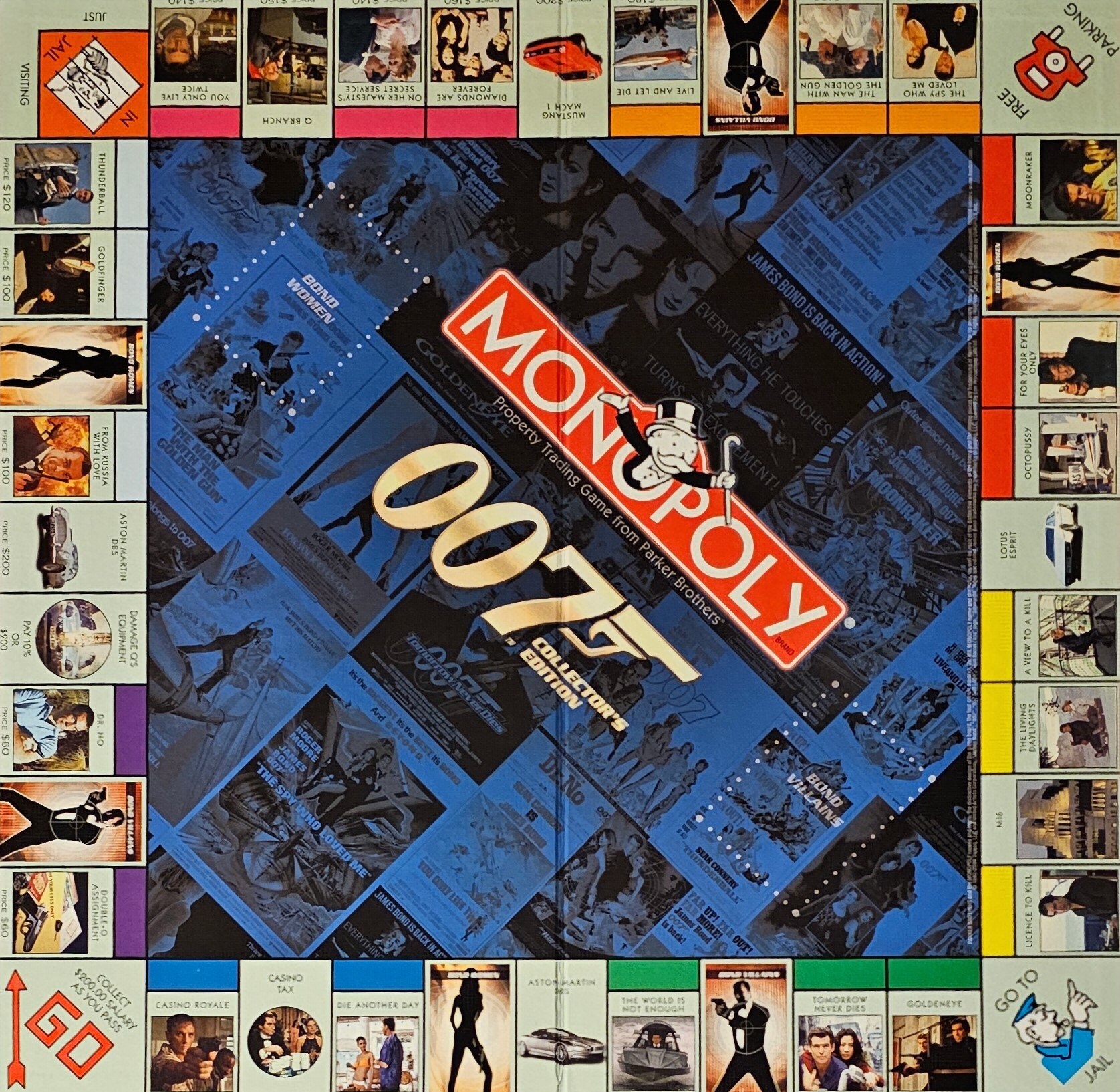 MONOPOLY James Bond 007 Collector's Edition, Game Board, Hasbro - COMPLETE