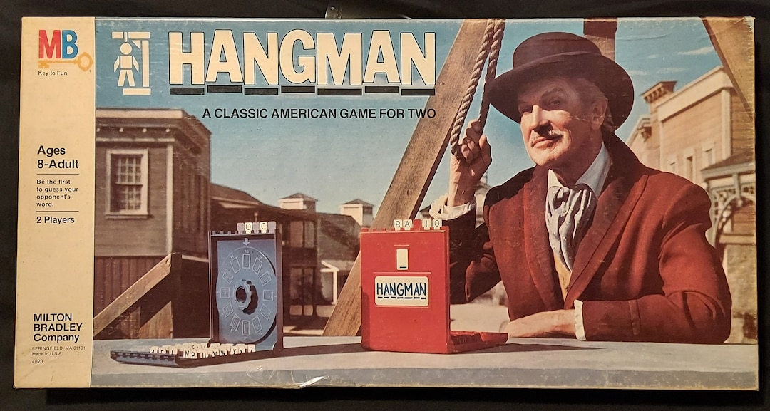 Vintage 70's & 80s Hangman Game - the Original Guessing Game, Board ...