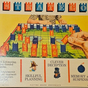 Vintage Stratego Board Game, 1961 Milton Bradley, #4916, 1975, 1996 Milton Bradley, #4916, 1999 ...