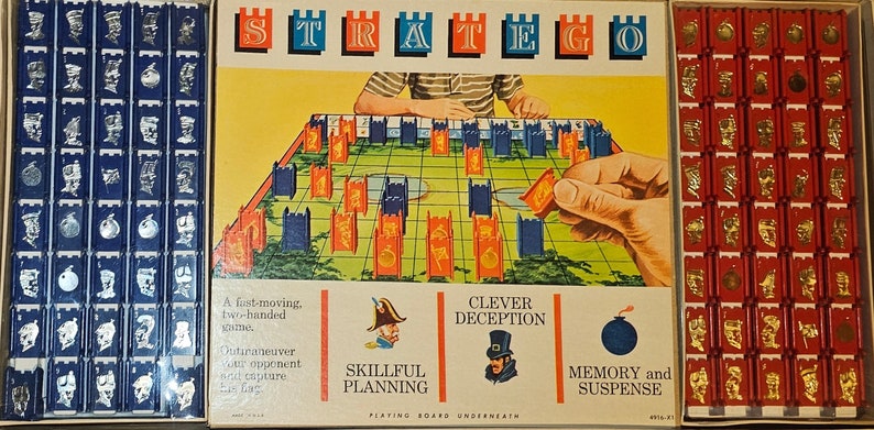 Vintage Stratego Board Game, 1961 Milton Bradley, #4916, 1975, 1996 ...