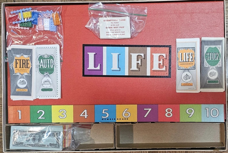 Vintage the Game of Life Board Games, 1960, 1977, 1985, 1991, Milton ...