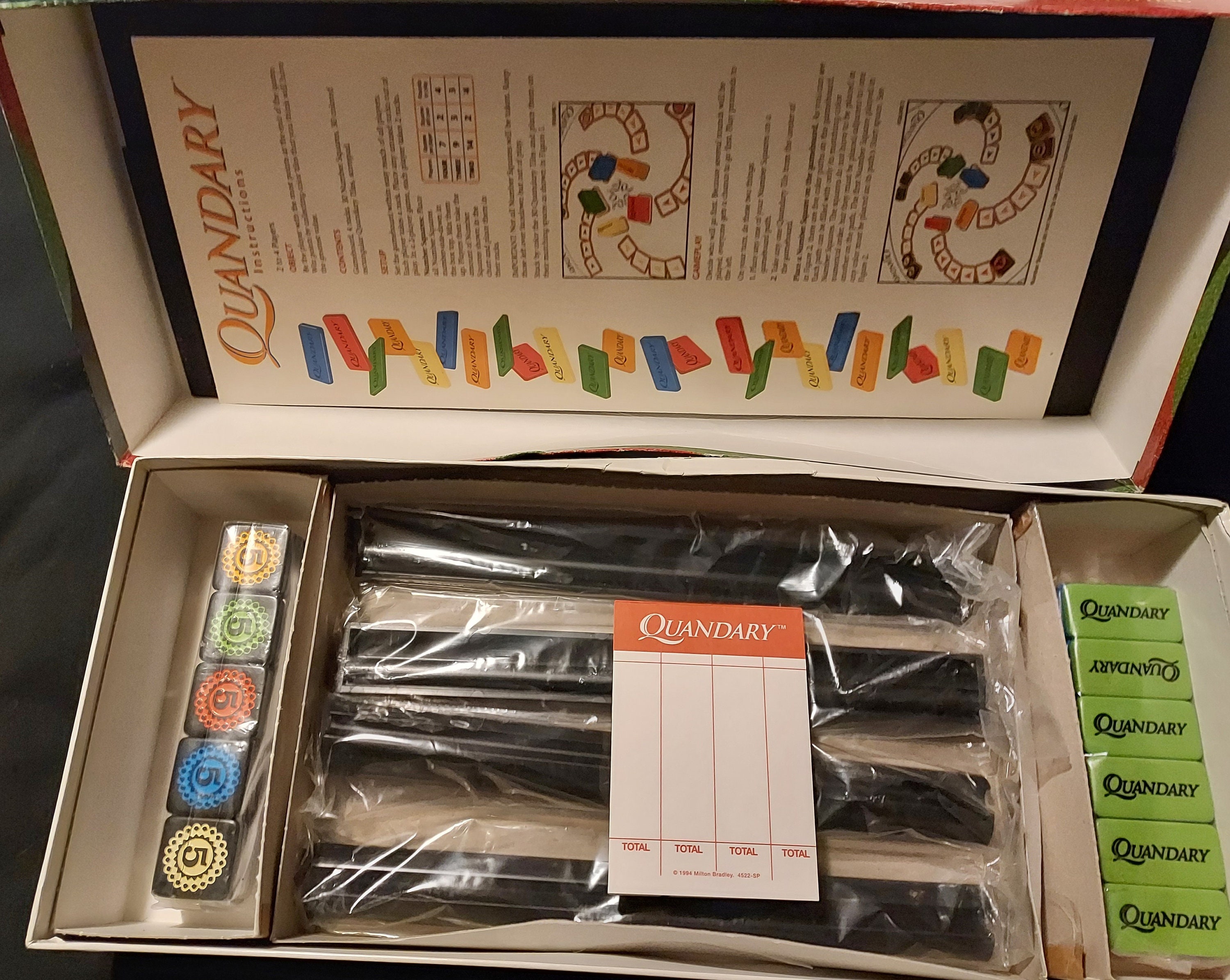 Vintage Quandary Strategy Game, 1994 Milton Bradley, RARE, Game Pieces ...