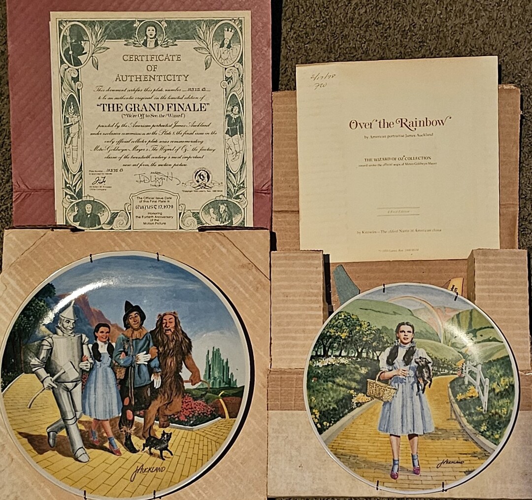 Vintage 1970s Knowles Collector Plates "wizard of OZ “the Grand Finale ...