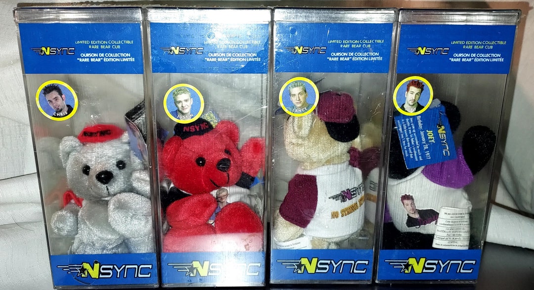 Nsync Collectibles, 5 Limited Edition Rare Bear Cubs - Justin, Lance ...