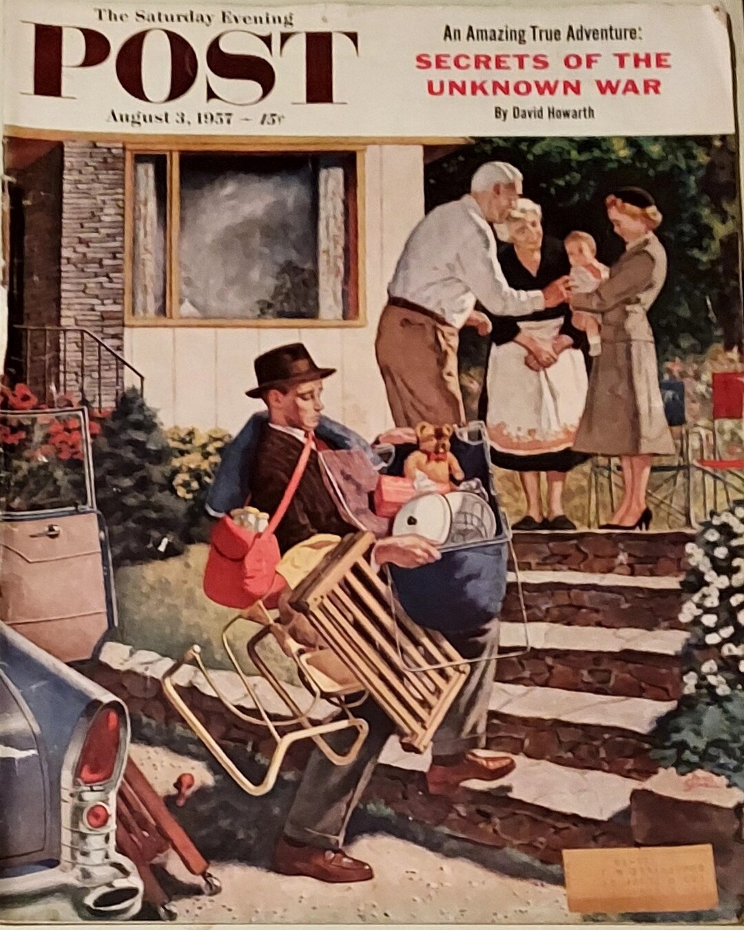 Vintage the Saturday Evening Post Magazine, August 3, 1957, Colorful ...