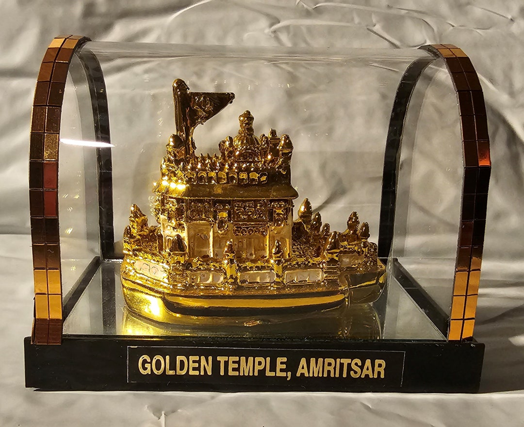 Golden Temple Amritsar Model, Gold Plated 24 Carat, Sikh Religious ...