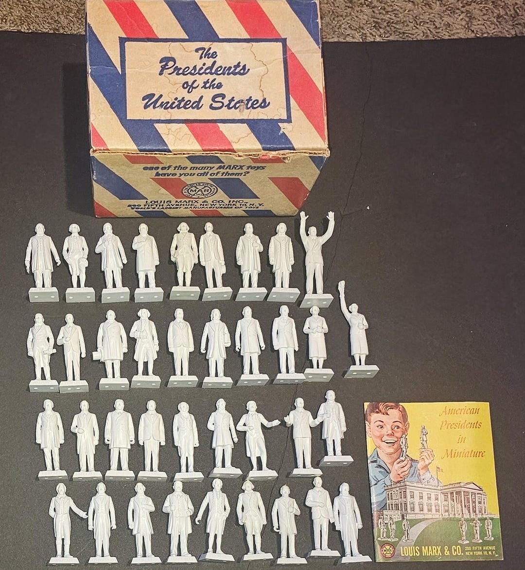 Vintage 1950's Louis Marx & Co. Inc. - the Presidents of the United ...