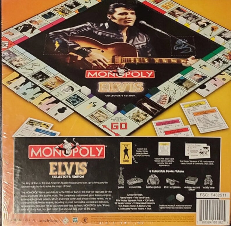 Elvis Monopoly, Collector's Edition With RARE Elvis Hologram Signature ...