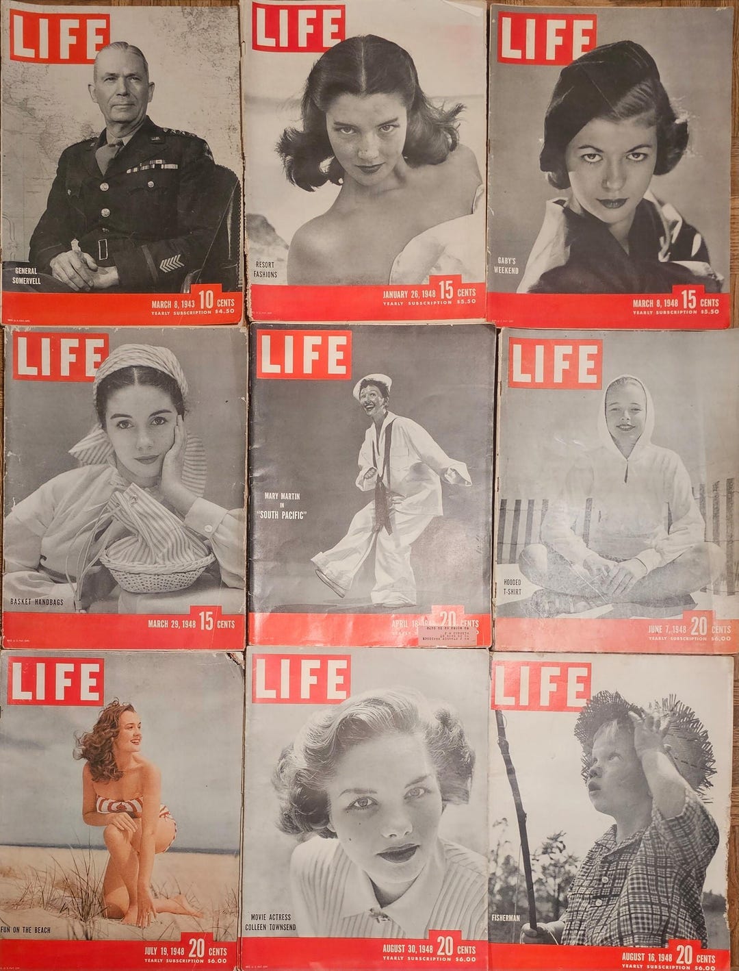 Vintage Life Magazines, Issues 1940s, Marlene Dietrich, World Series ...