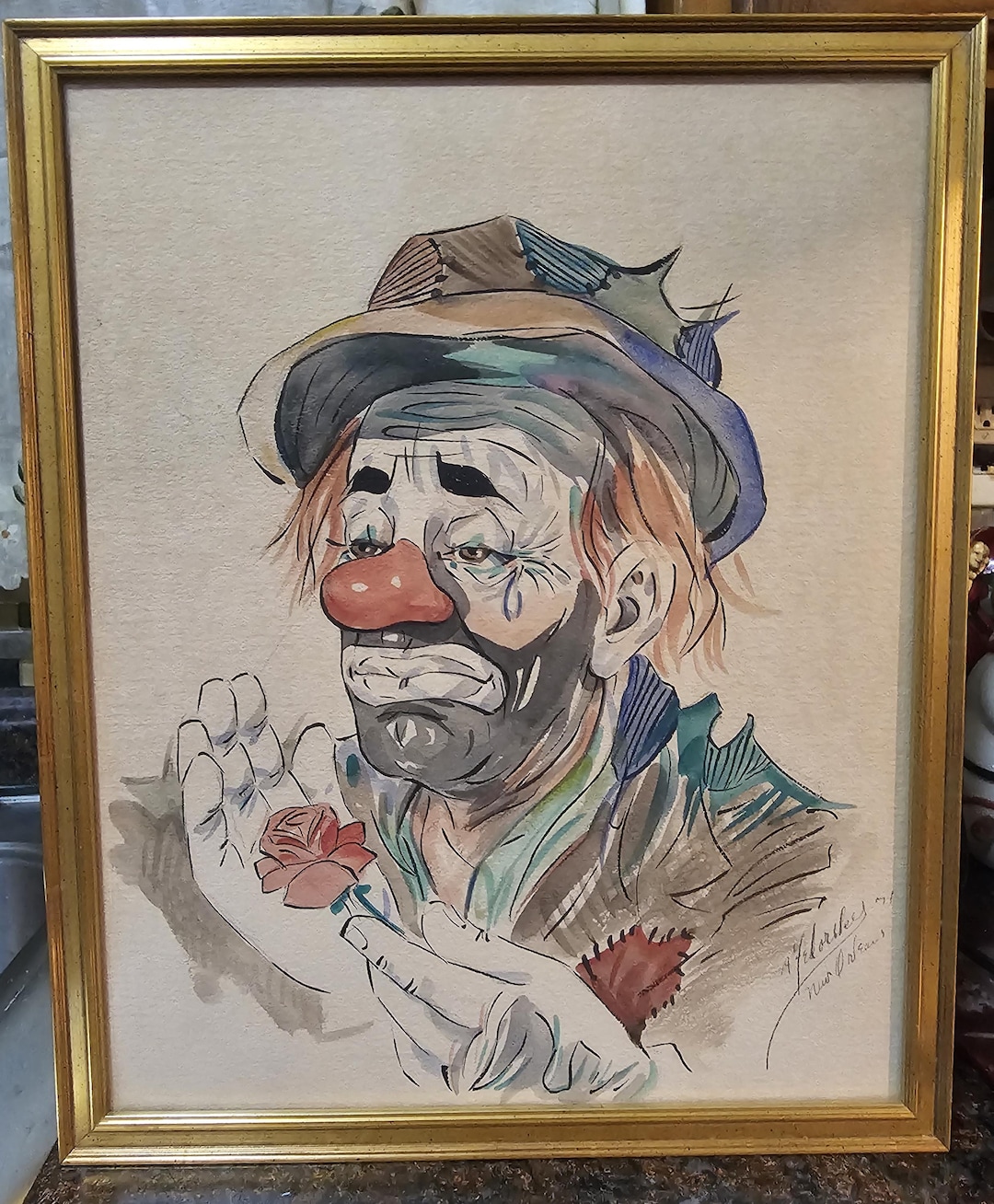 Vintage 1970's Paintings - Alexander Fedorsky New Orleans Watercolor ...