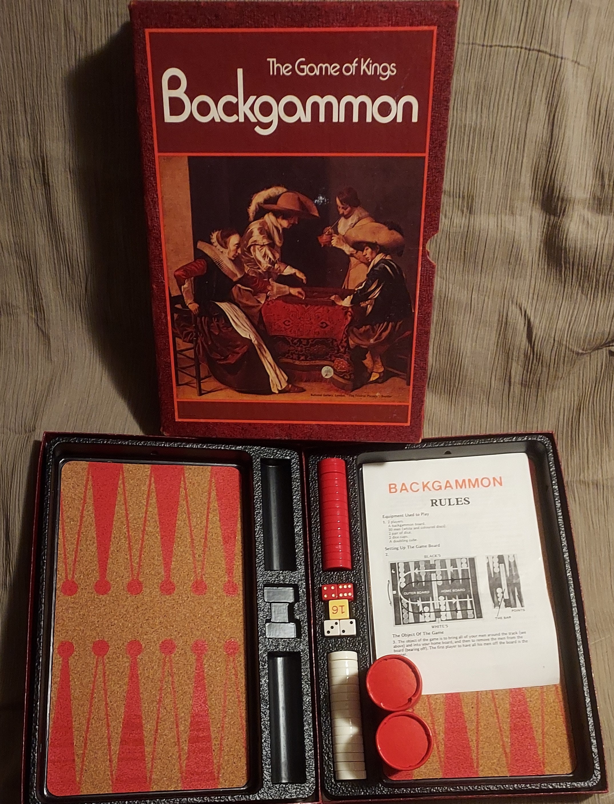 Vintage 1970s BACKGAMMON - The Game of Kings, Backgammon Set, 3M ...