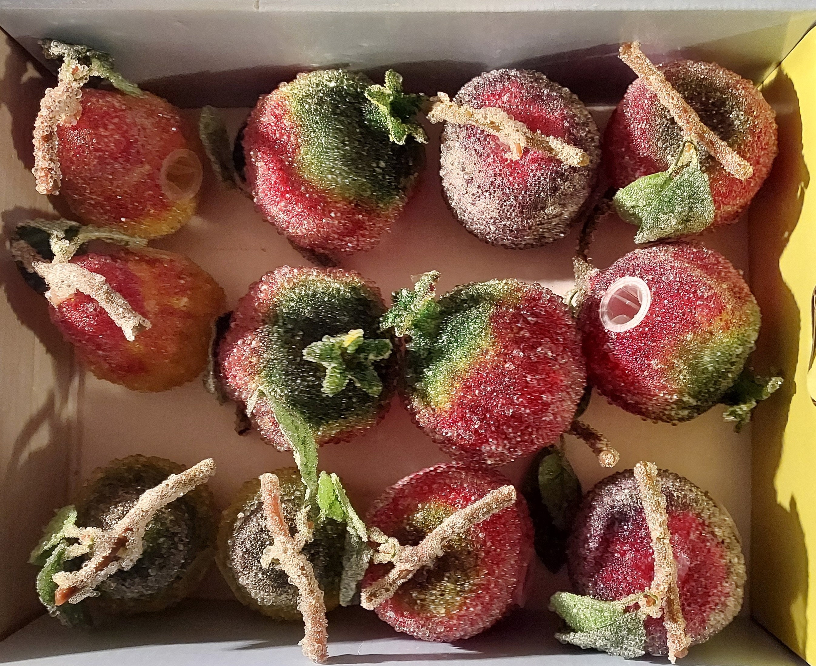 Vintage Fortune Share Year-Round Decorations Designer Frosted Beaded ...