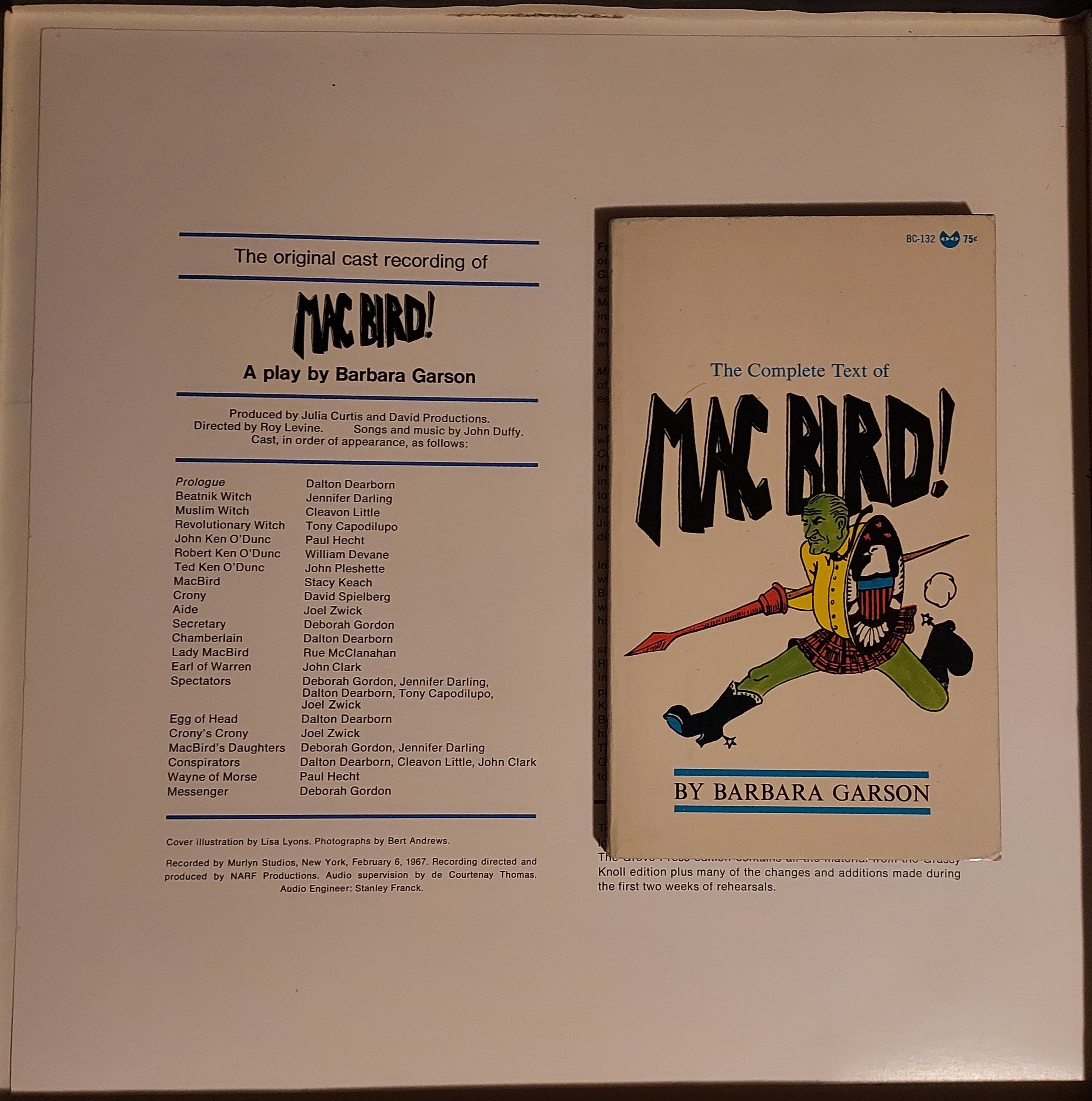 Vintage MAC BIRD! A Recording of The Complete Text of the Play with the ...