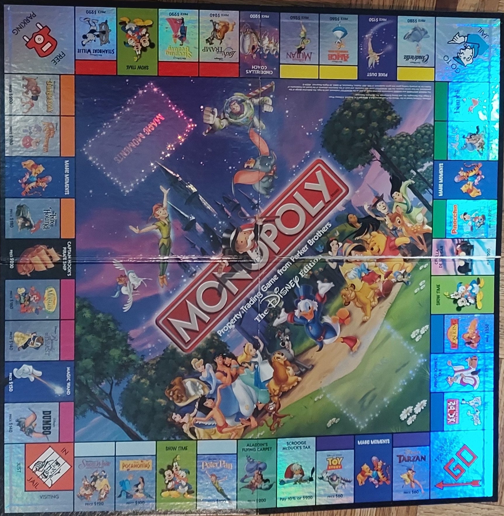 Monopoly, The Disney Edition, Board Game, 2001 Hasbro, COMPLETE