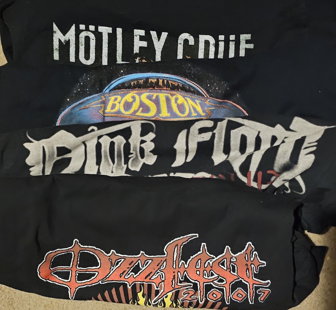 CONCERT Tour T-shirts: Pink Floyd, Ozzfest, Motley Crue, Joan Jett ...