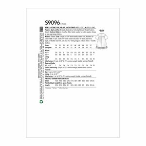 Simplicity #S9096, Men's Historical Costume Pattern, Period Clothing ...