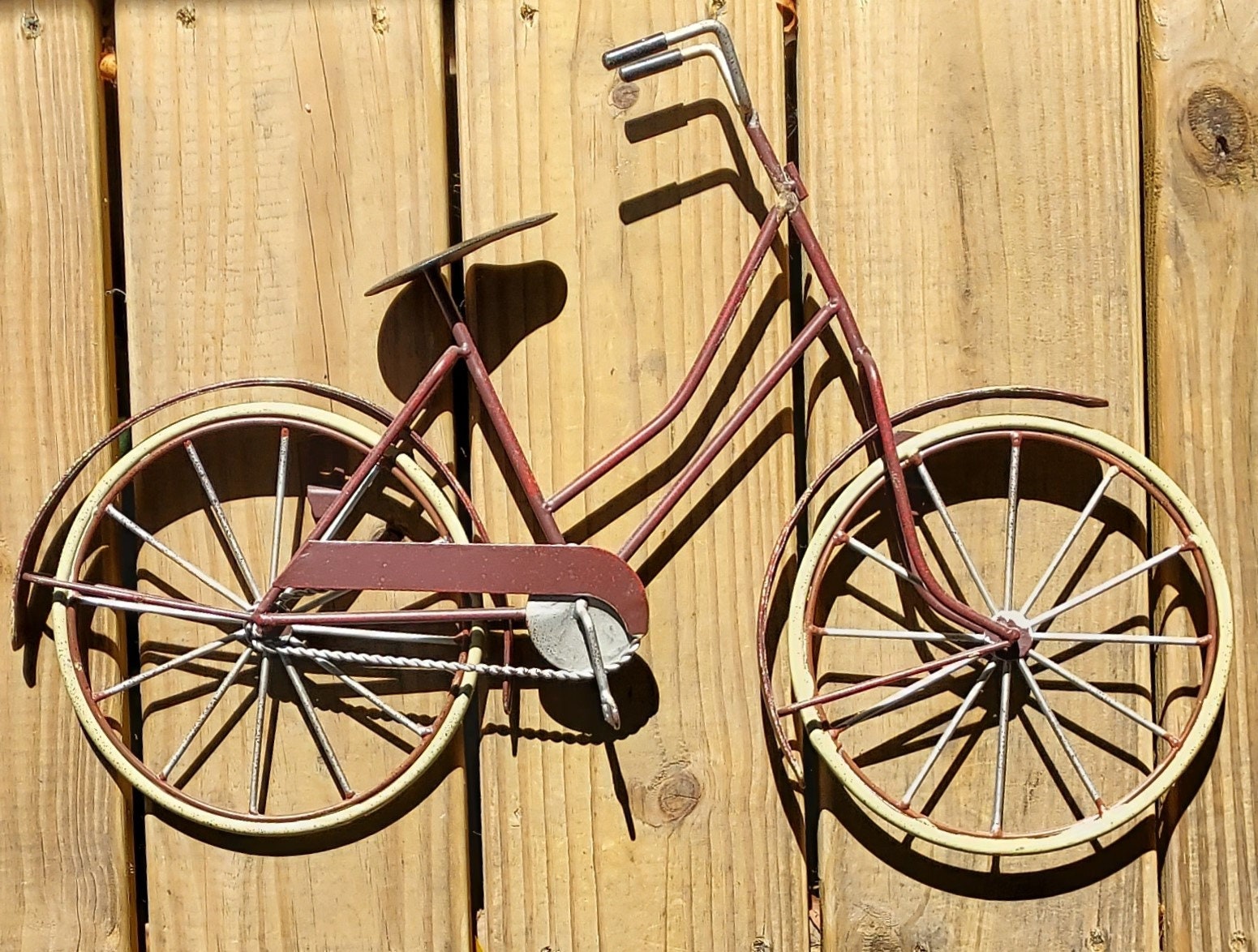 Vintage Metal Bicycle Wall Hanging, Wall Art