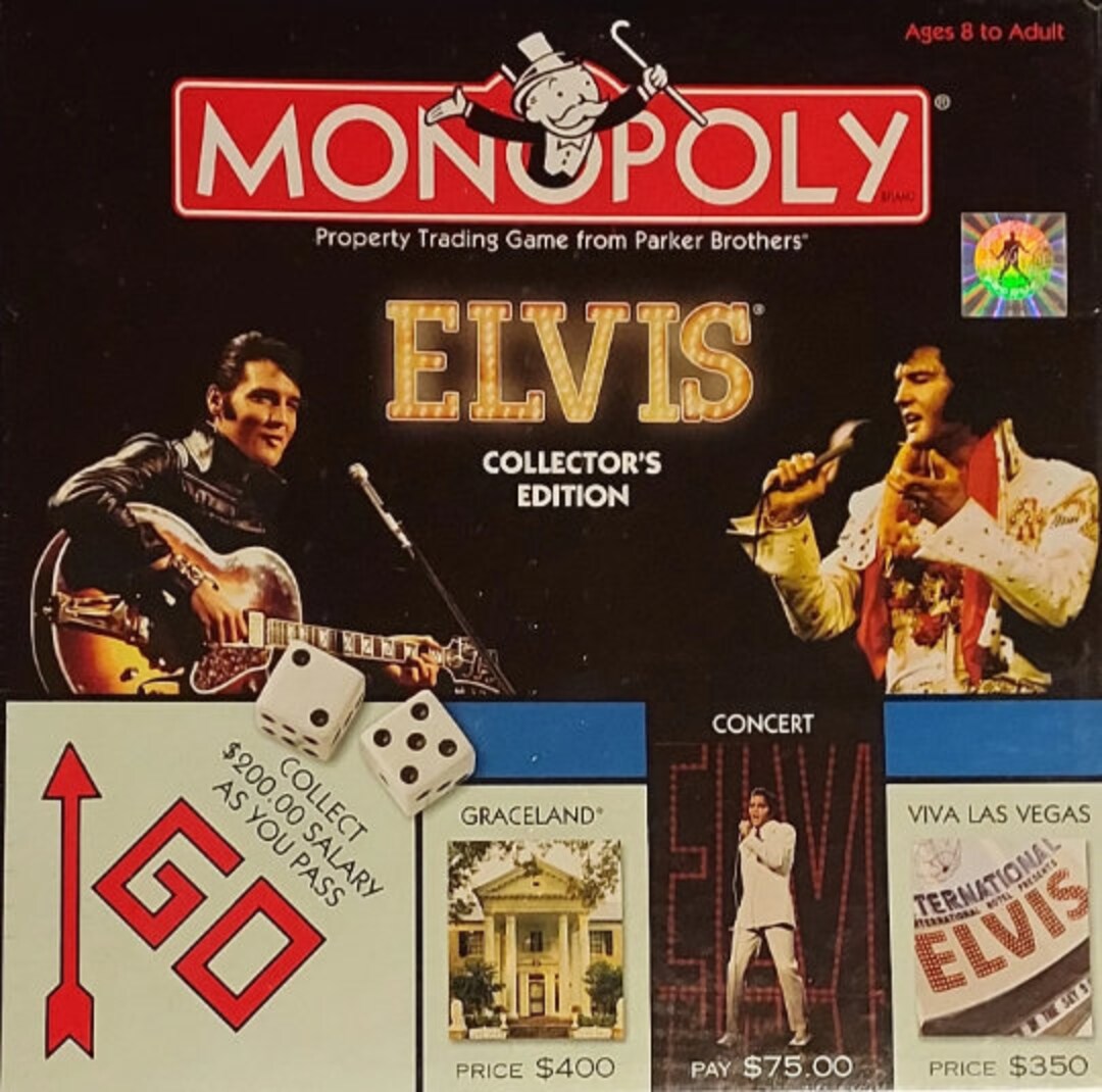 Elvis Monopoly, Collector's Edition With RARE Elvis Hologram Signature ...