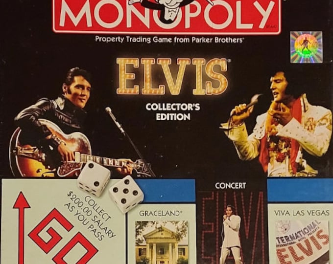 Elvis Monopoly, Collector's Edition With RARE Elvis Hologram Signature ...