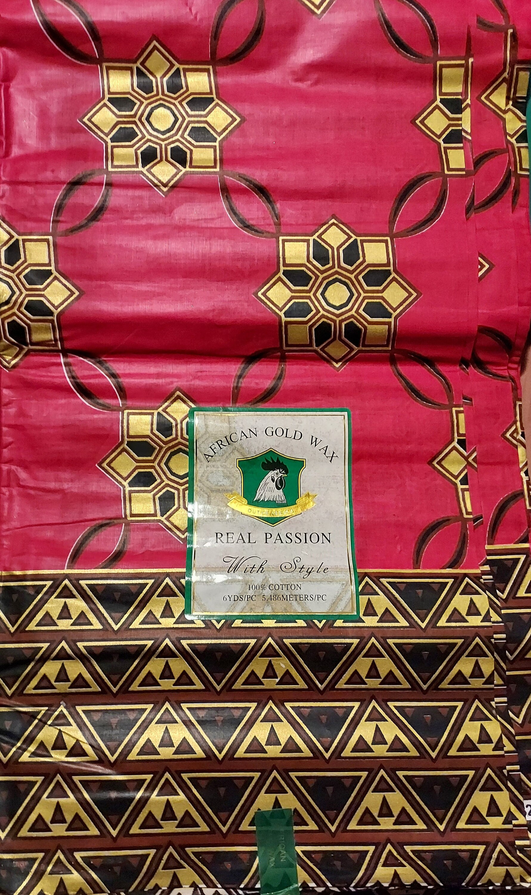 African Fabric, African Gold Wax, Real Passion, Ethnic Inspiration by ...