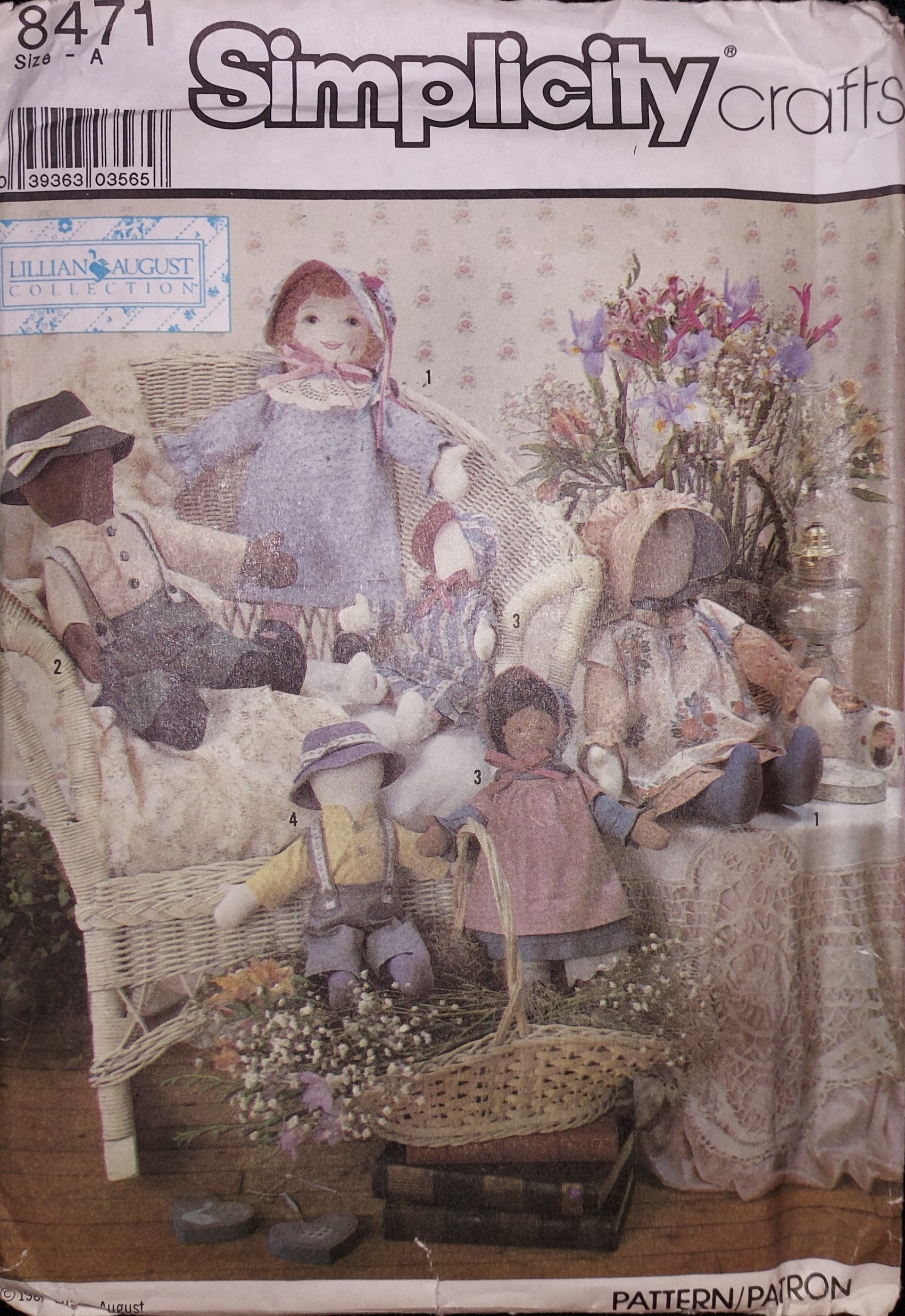 Vintage 1980s Simplicity Crafts 8471, Sewing Pattern, Large and Small ...