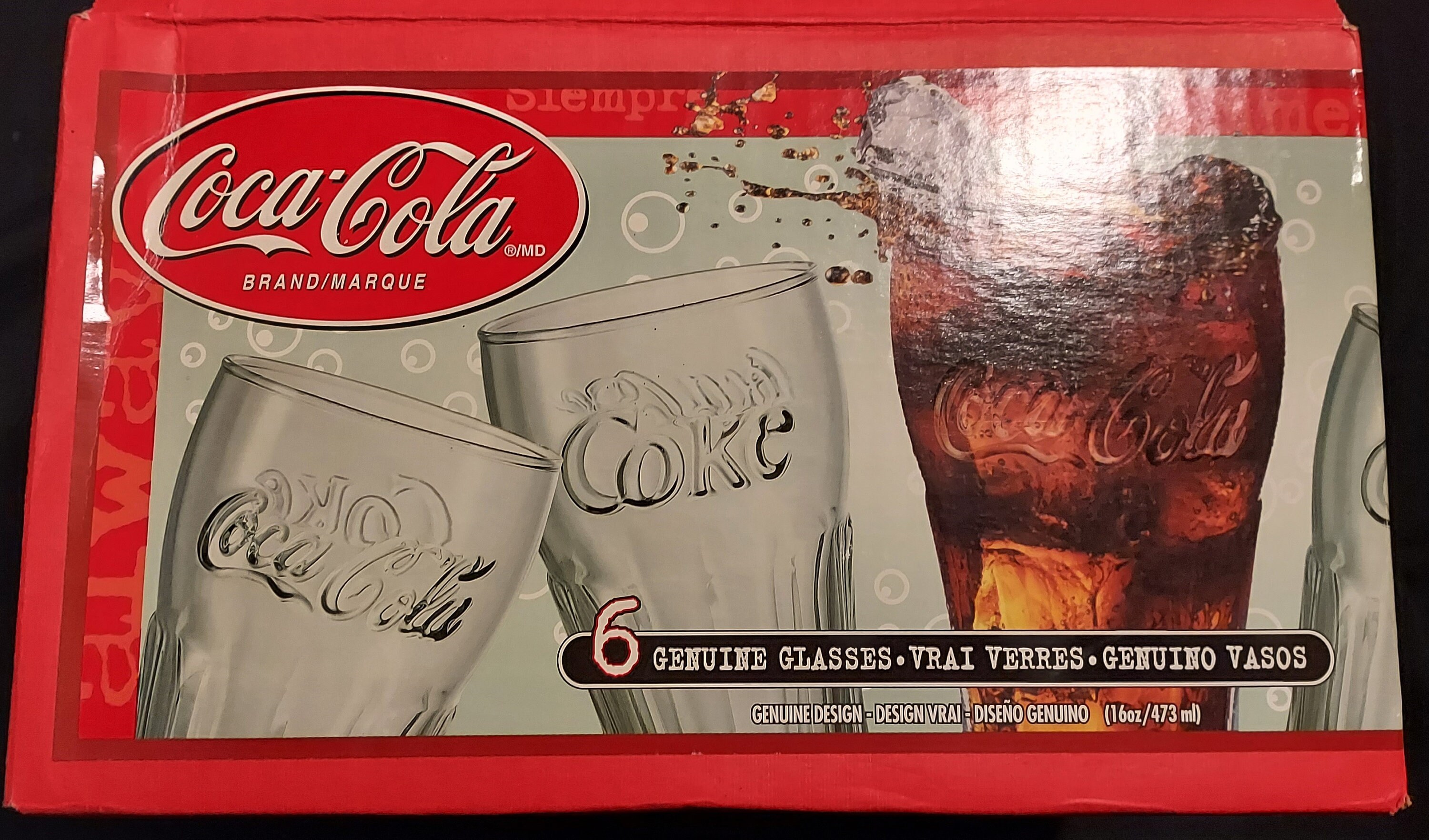 Coca-Cola Glassware Sets, Indiana Glassware, 1990s