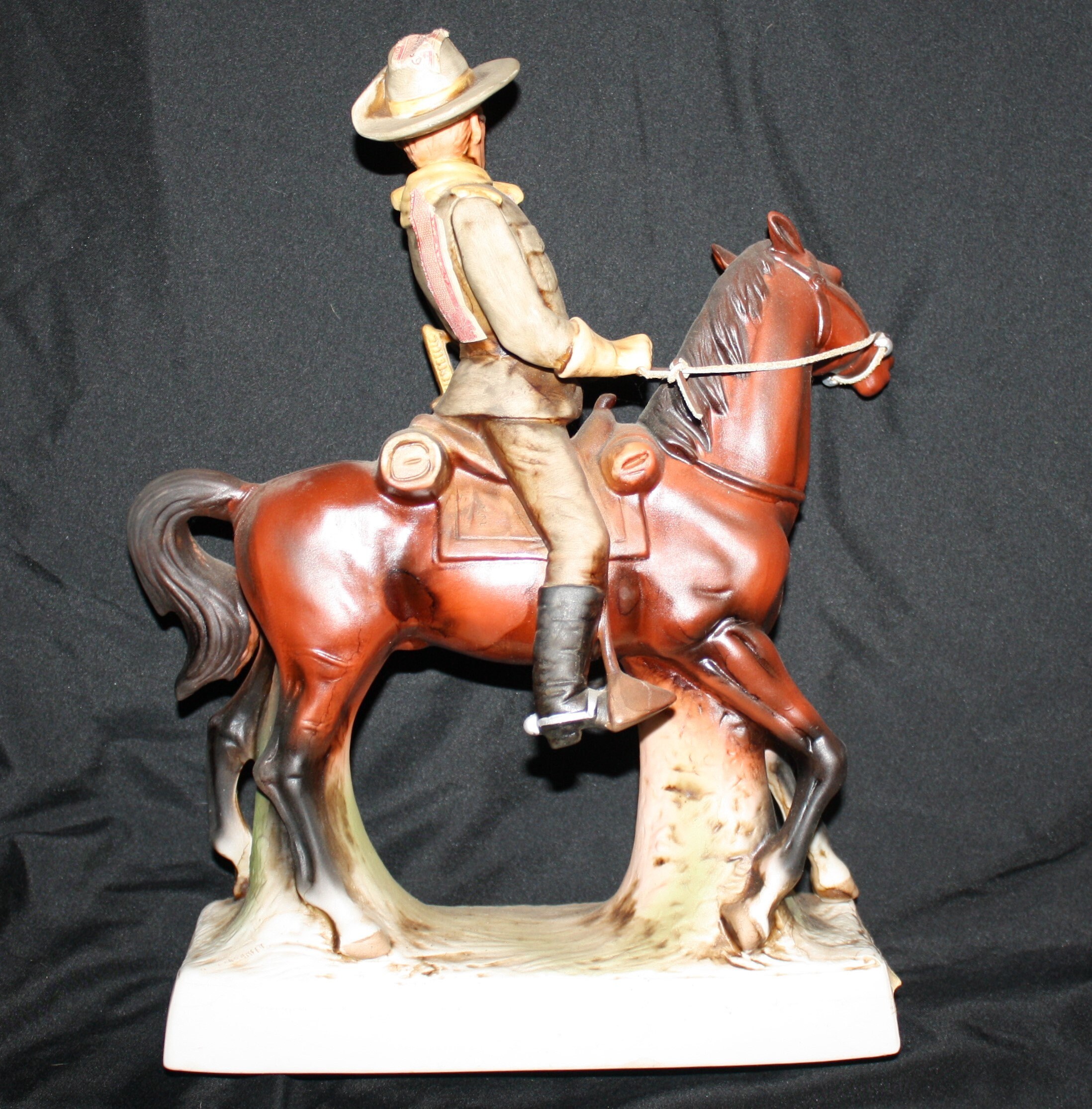 Theodore Teddy Roosevelt Rough Riders Tequila Decanter, Grenadier June 1976