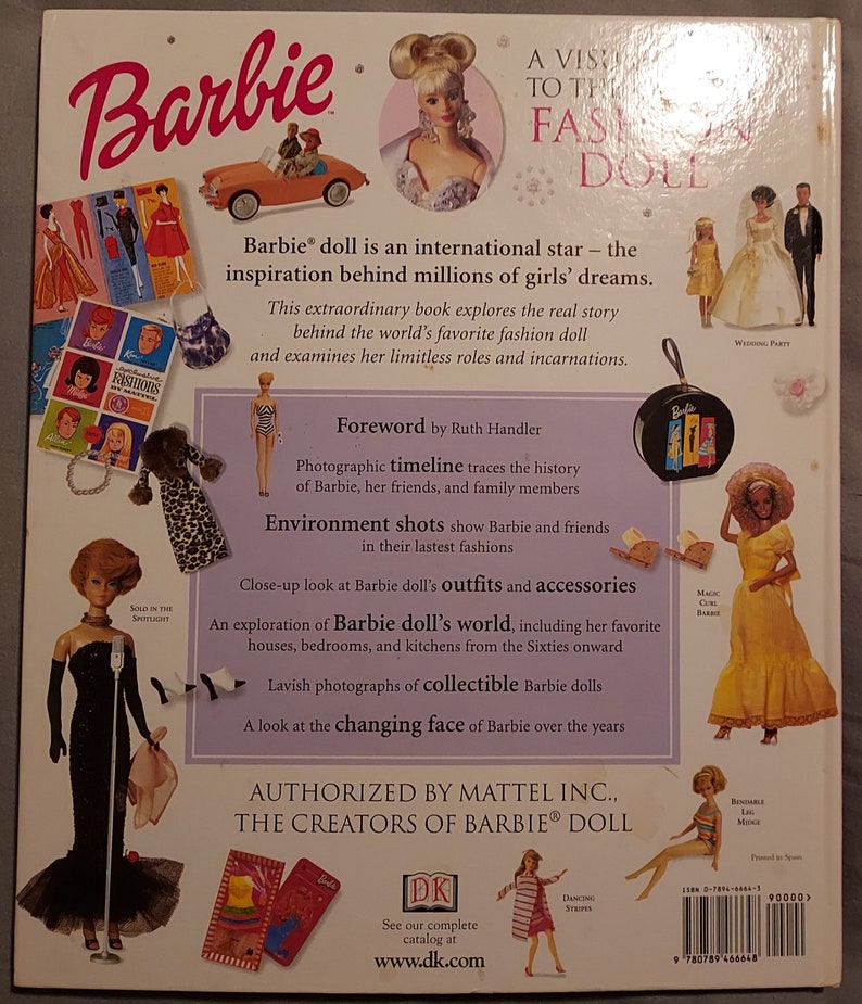 BARBIE Barbie: Visual Guide to the Ultimate Fashion Doll | Etsy