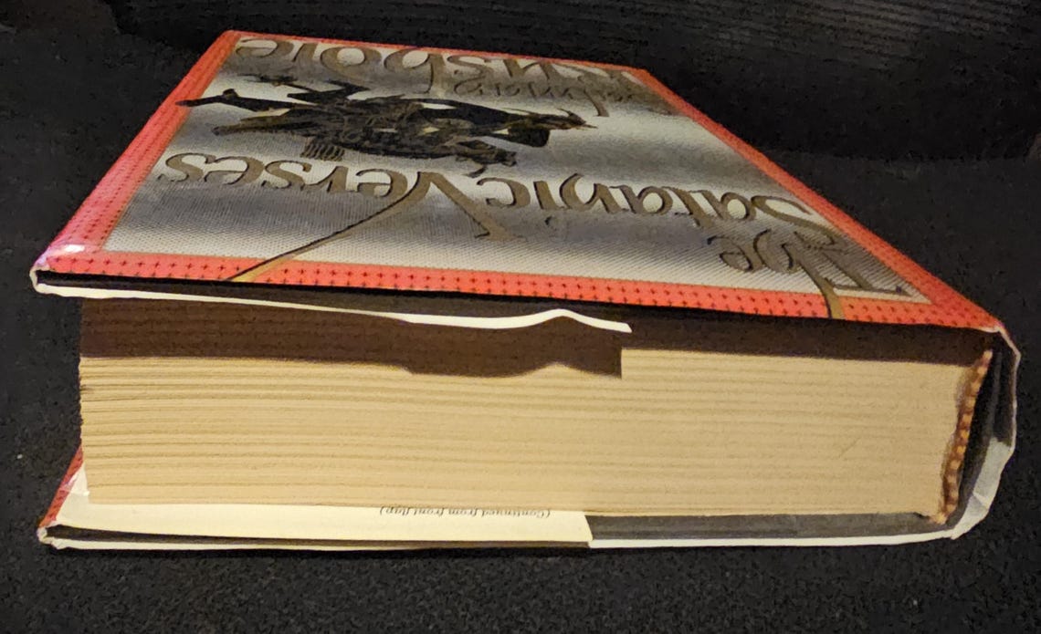 THE SATANIC VERSES, Salman Rushdie, First Edition 9th Printing, 1989 ...