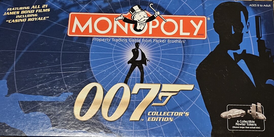 MONOPOLY James Bond 007 Collector's Edition, Game Board, Hasbro ...