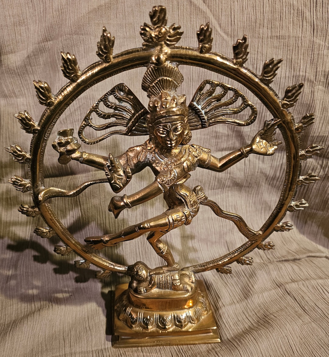 Brass Natraj Murti Statue Idol Sculpture Shiva - Nataraja the Lord of ...