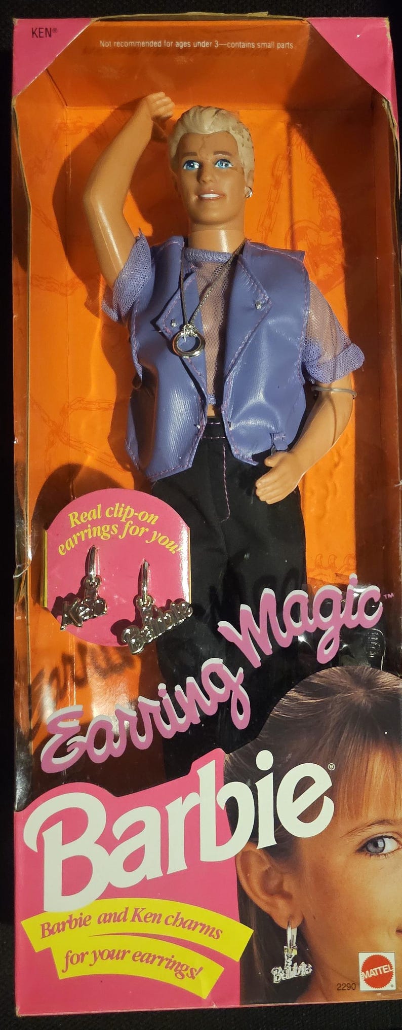 BARBIE, Earring Magic Ken Doll, LGBTQ Ken, 1992 Mattel, Discontinued ...
