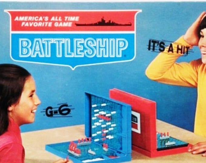 Vintage BATTLESHIP Game, Naval Strategy Action Game, Board Game, 1971 ...