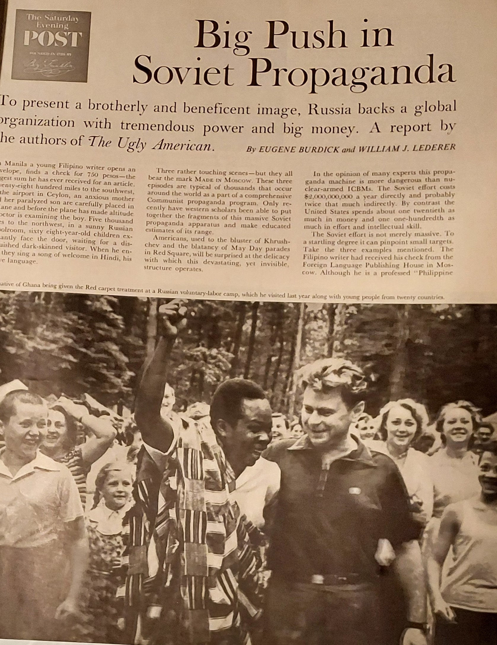 Vintage The Saturday Evening Post Magazine, August 19, 1961, Colorful ...