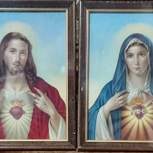 Nativity Scene Lithograph on 17" X 13" Wood Panel With Gold Edge, Wall ...